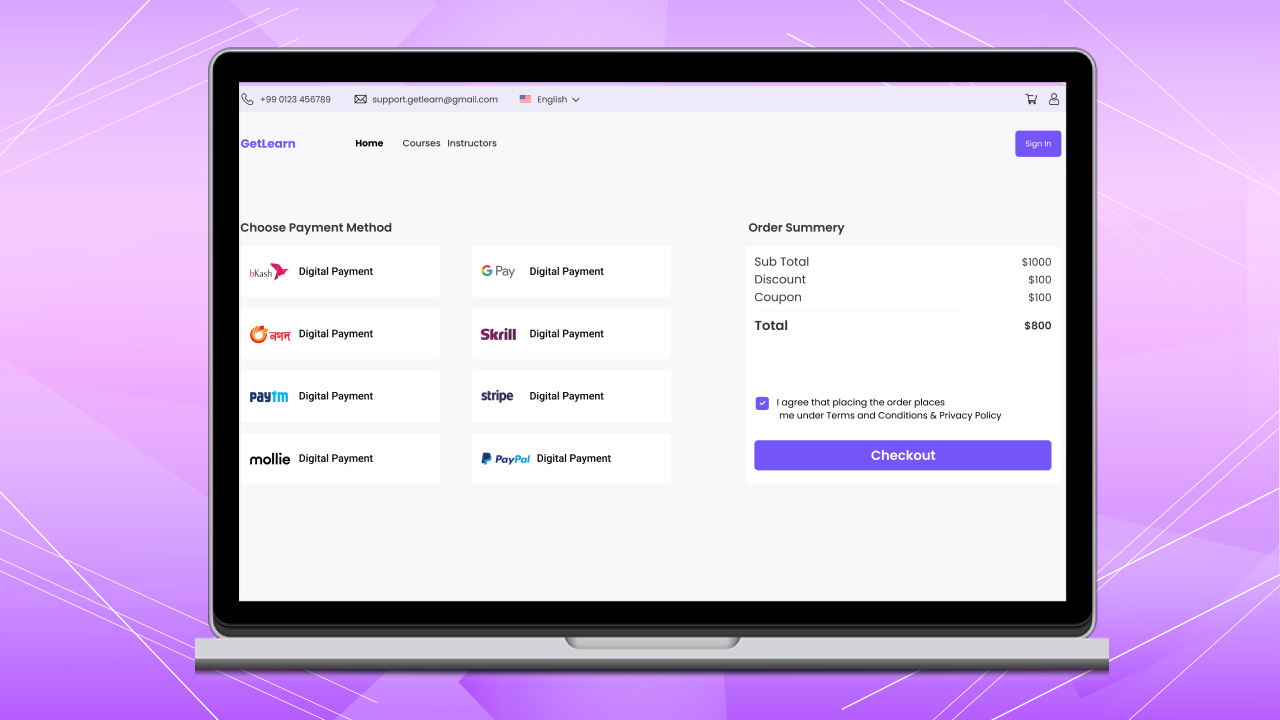 GetLMS Multi Instructor - Learning Management System With Laravel Admin Panel by getbuildfirst